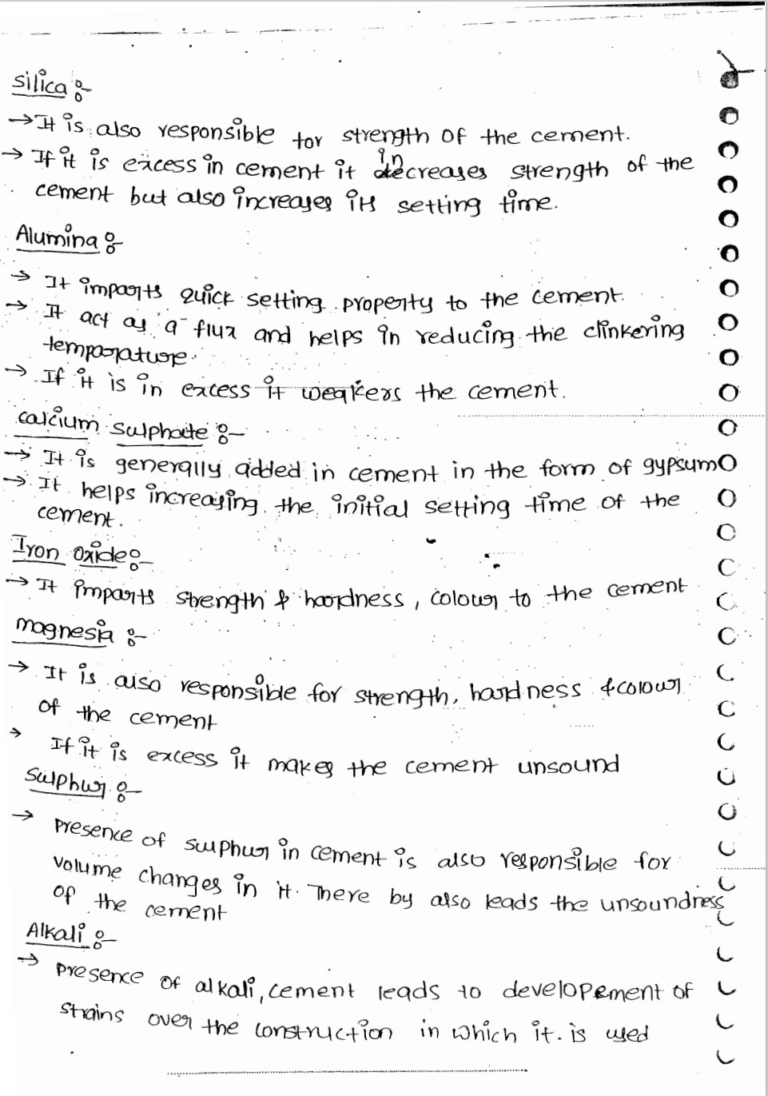 [PDF] Building Materials Notes By Jaspal Sir | Civil Engineering