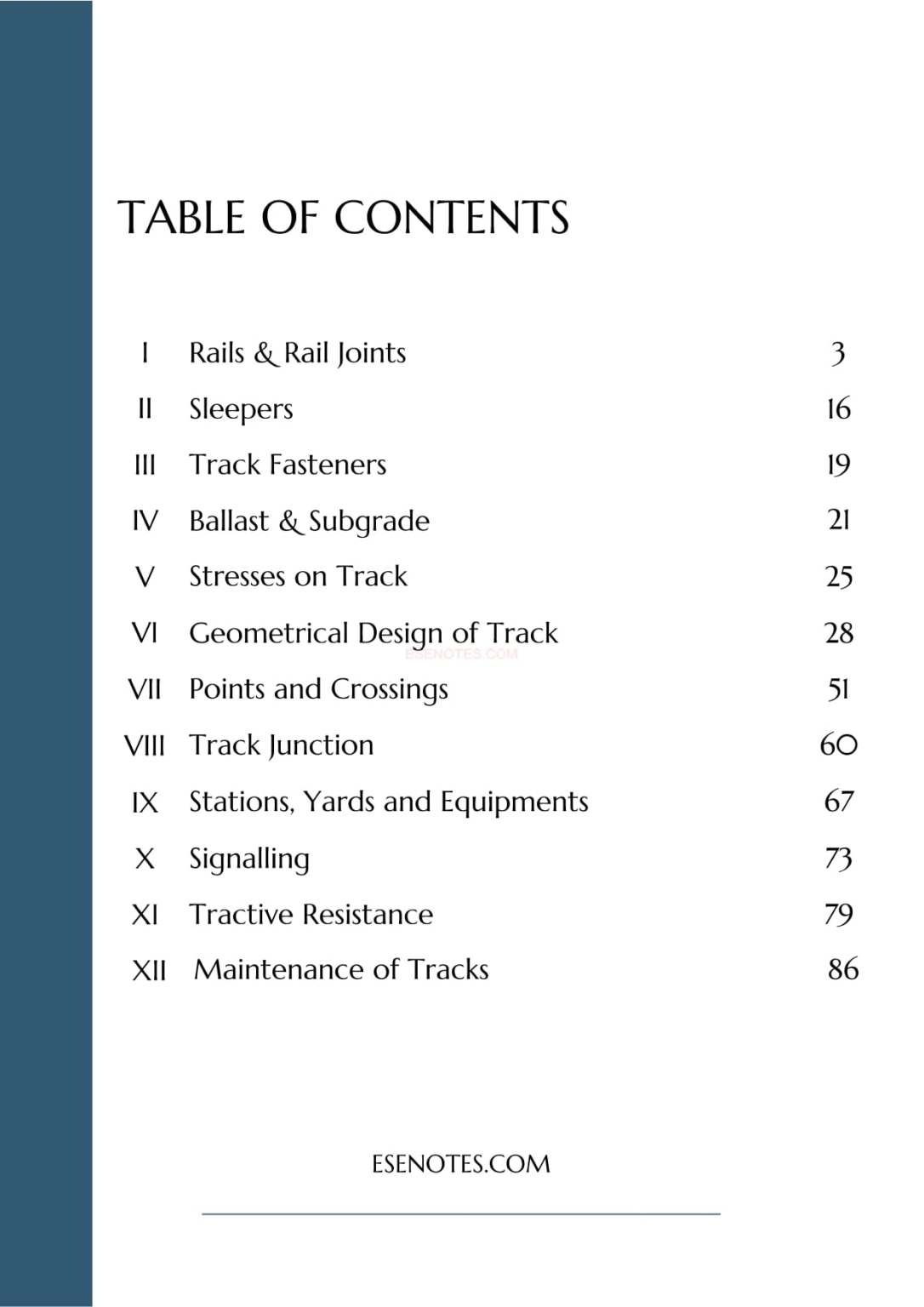 [PDF] Railway Engineering Notes By Jaspal Sir | ESE NOTES