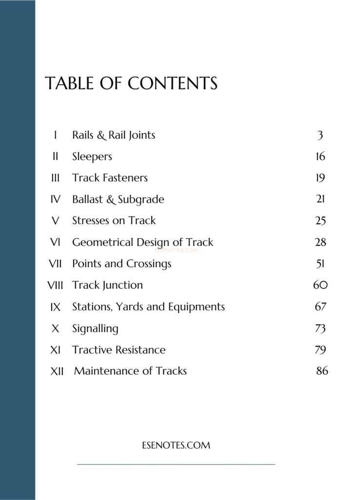 [PDF] Railway Engineering Notes By Jaspal Sir | ESE NOTES